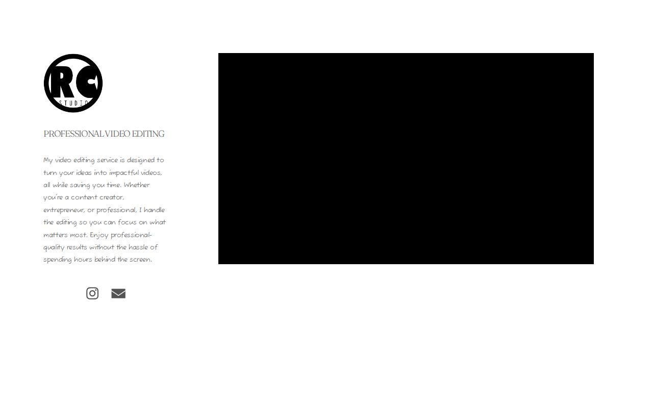 RC Studio - Professional Video Editing Services